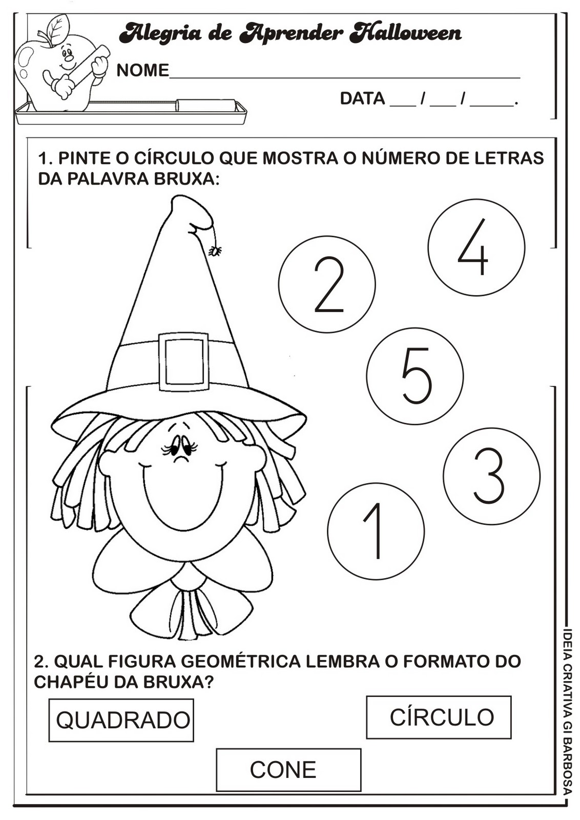 Fichas de matemática para o 1º ciclo com o Halloween - Educação Online