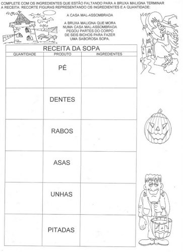 Fichas de Halloween para o 1º ciclo - Português - Educação Online