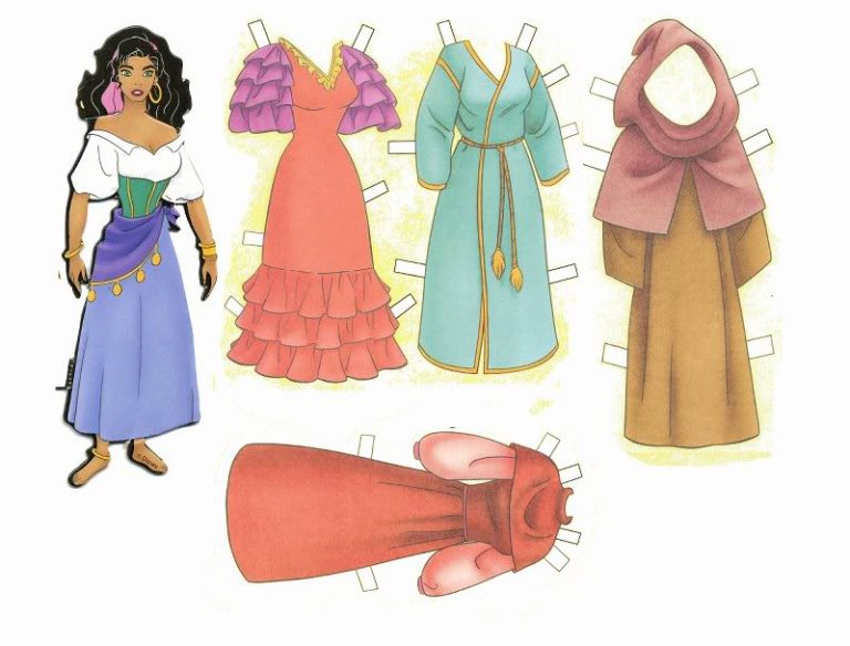 Princesas Disney para imprimir em cartolina, recortar e vestir ...