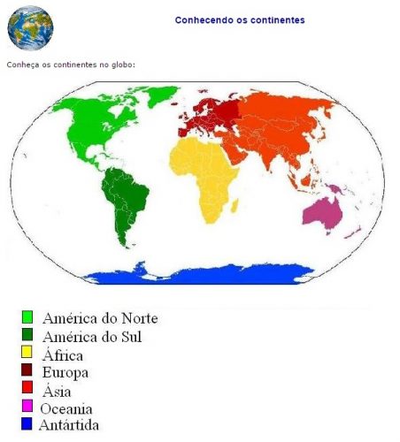 Conhecendo os continentes - Educação Online