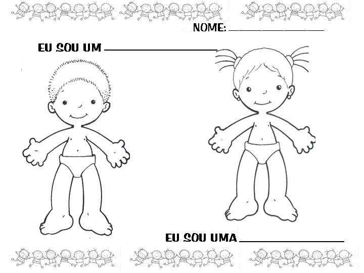 Atividades pré-escolar Corpo Humano - Educação Online
