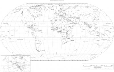 Imagens do mapa mundo para imprimir e colorir - Educação Online