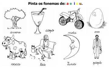Ficha de Português para o 1º ano - Ditongos e Vogais - Educação Online